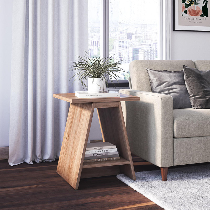 Ebern Designs Danton Open End Table Set with Storage & Reviews | Wayfair